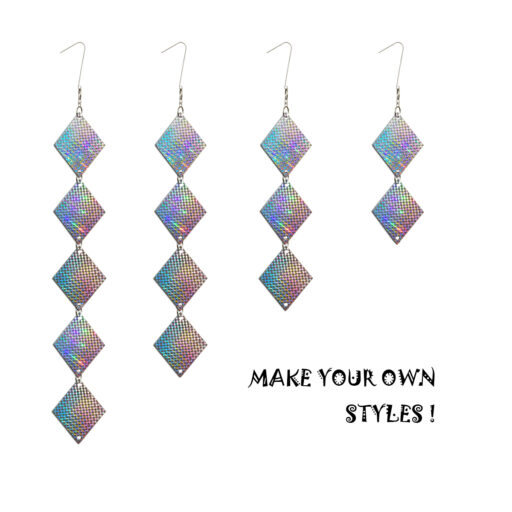 Holographic Reflective Discs, 24 Diamond-Shape Disks - EONBES