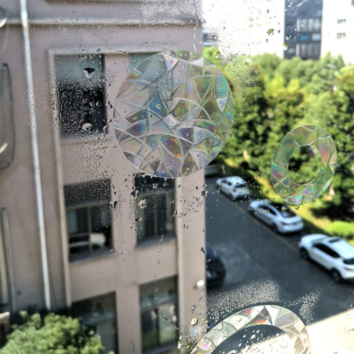 Prism Circle and Ring Window Static Cling - EONBES