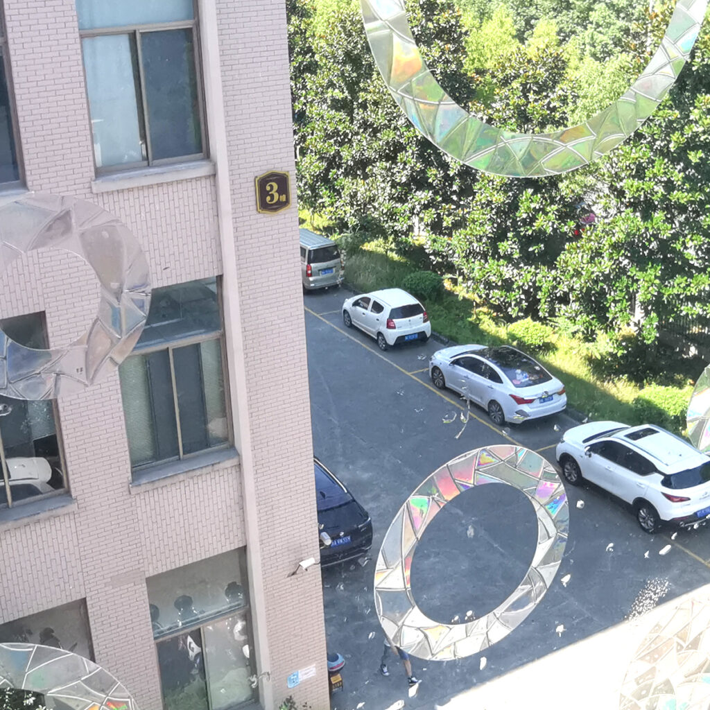 Prism Circle and Ring Window Static Cling - EONBES