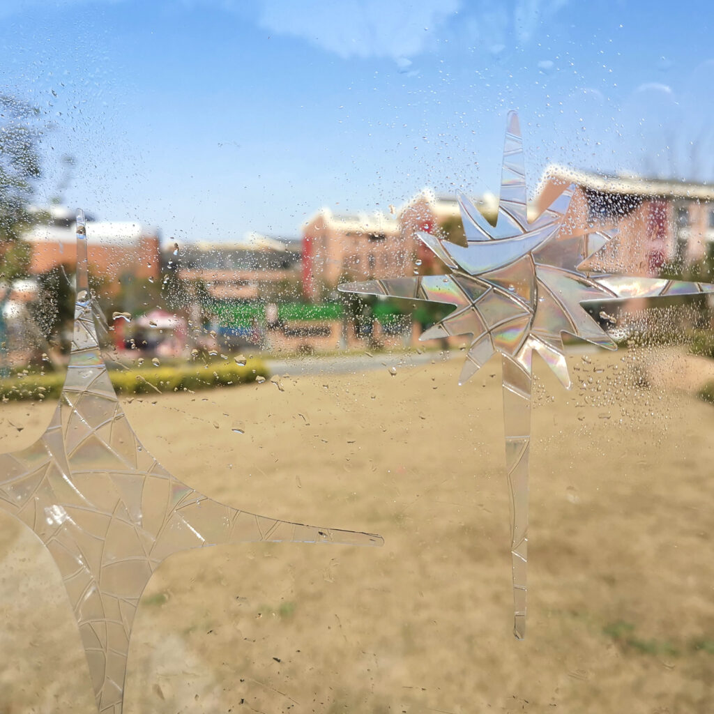 Cross Star Static Window Cling - EONBES