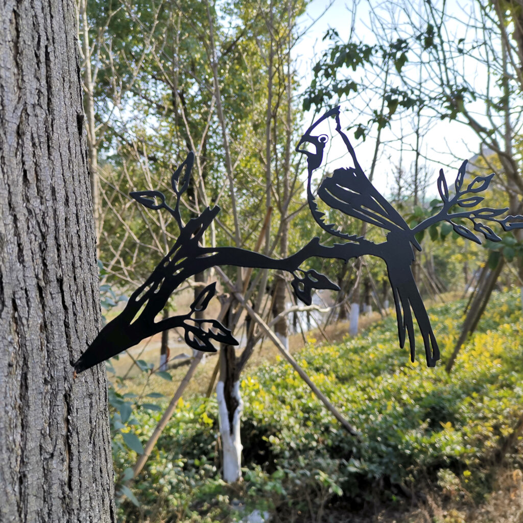 Metal Bird Tree Art - EONBES