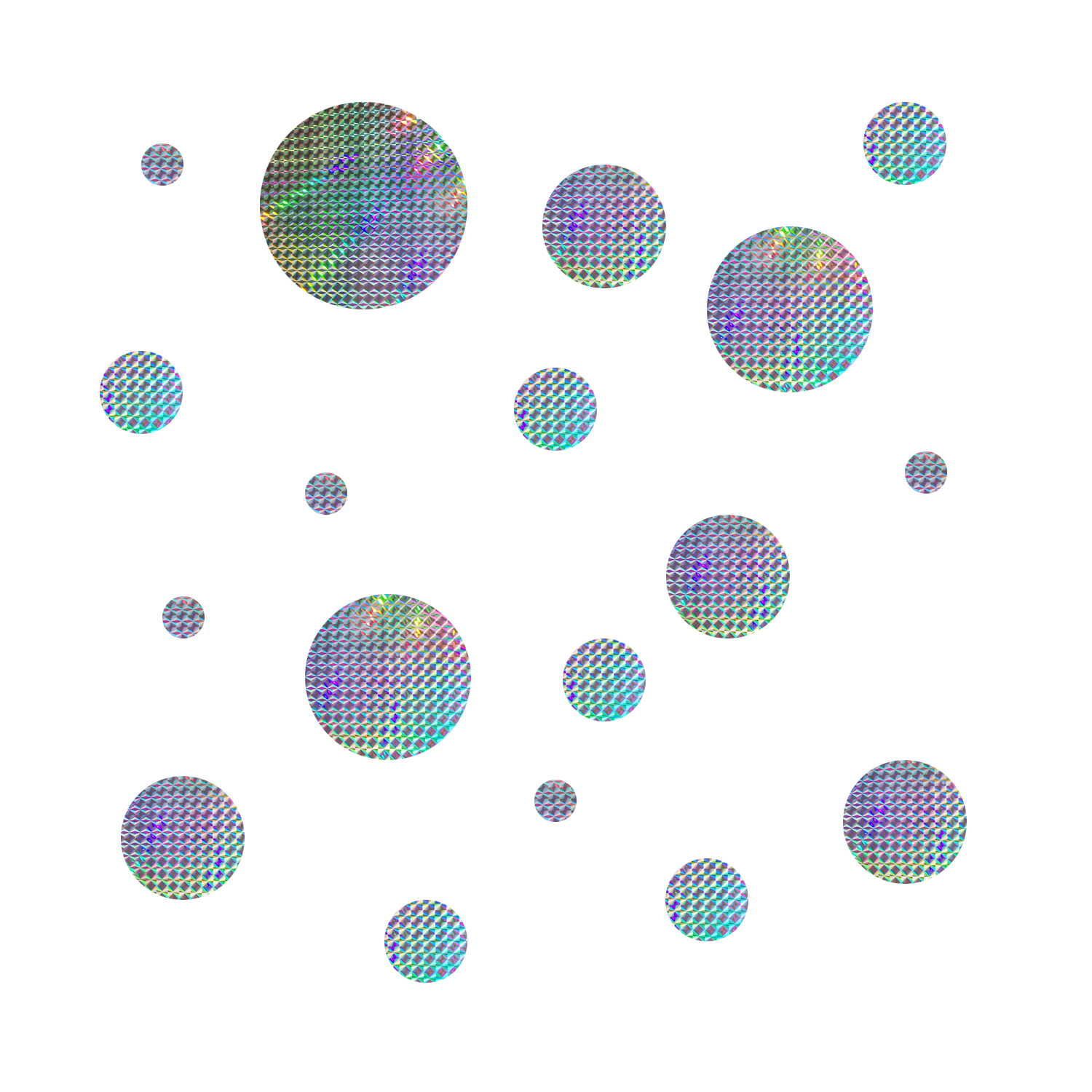 Prism Circle and Ring Window Static Cling - EONBES