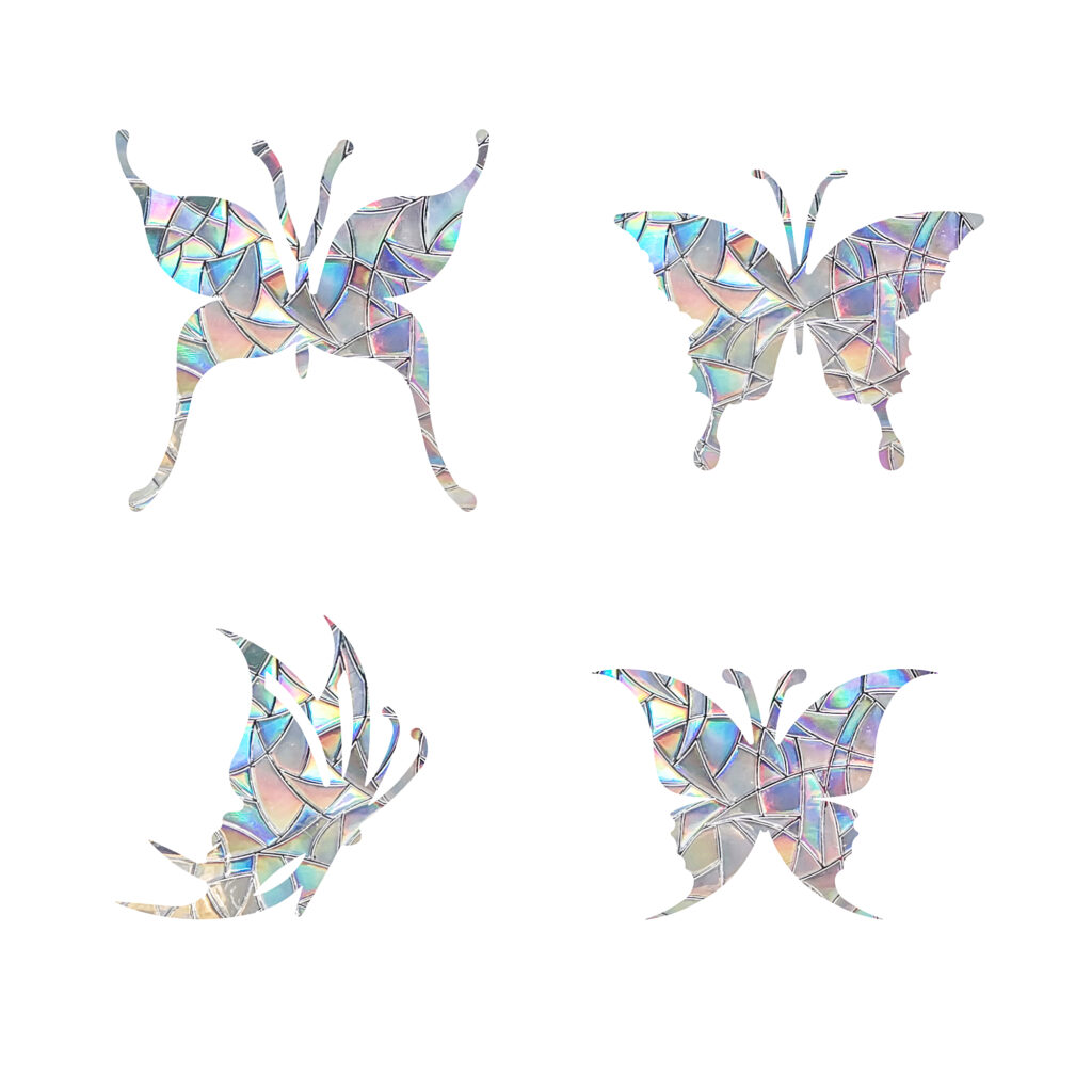 Butterfly Prism Window Decals - EONBES